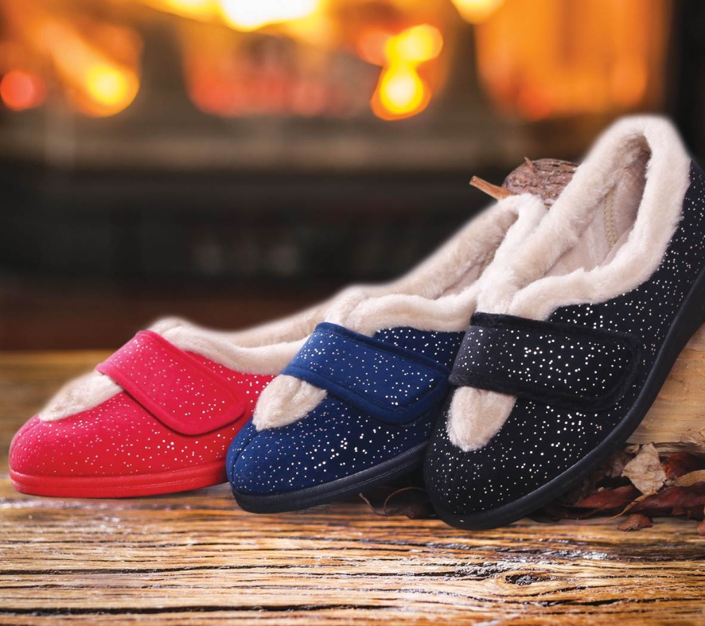 Wide Fit Women's Slippers - Redland Mobility